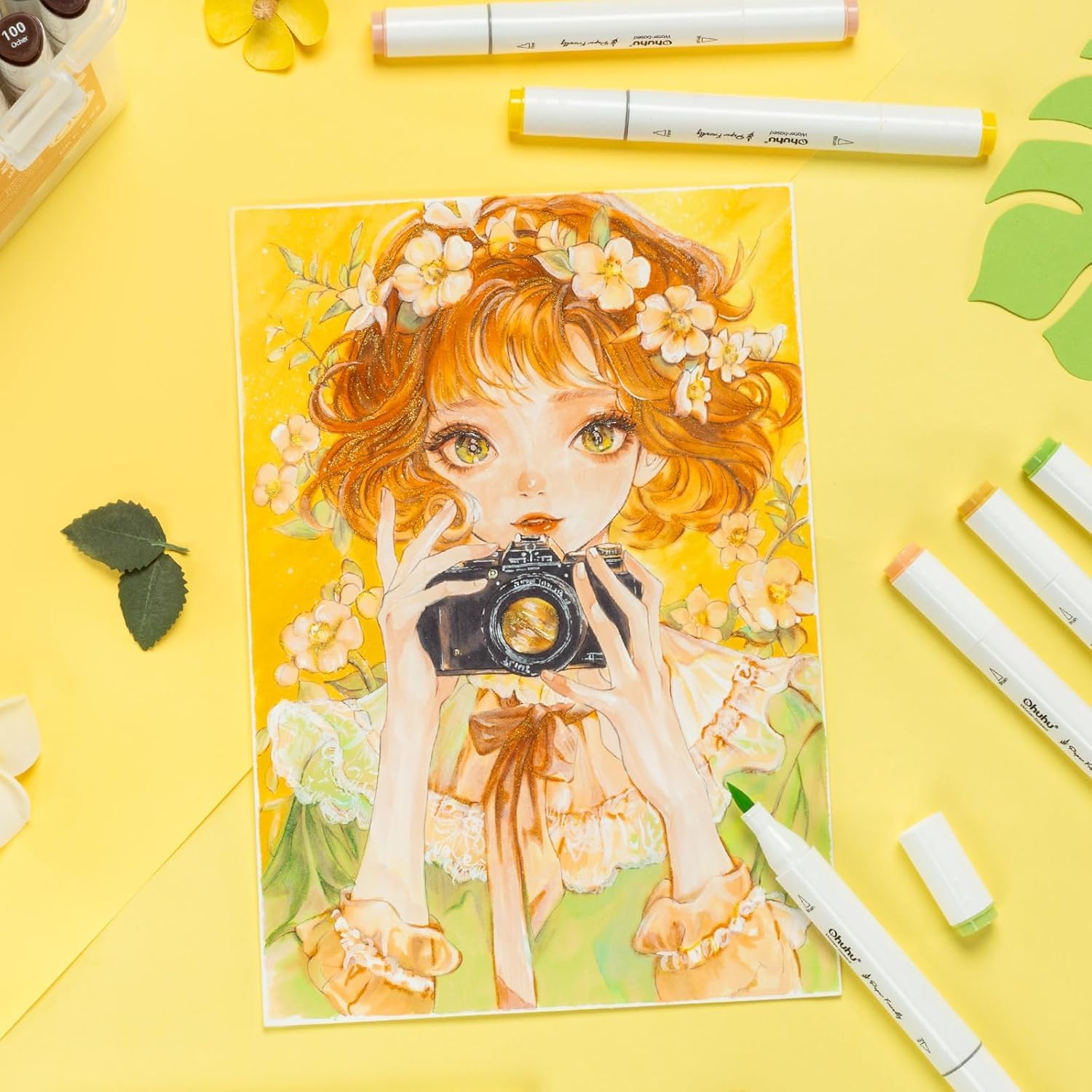 60-Color Dual-Tip Alcohol Markers Set – WYRD